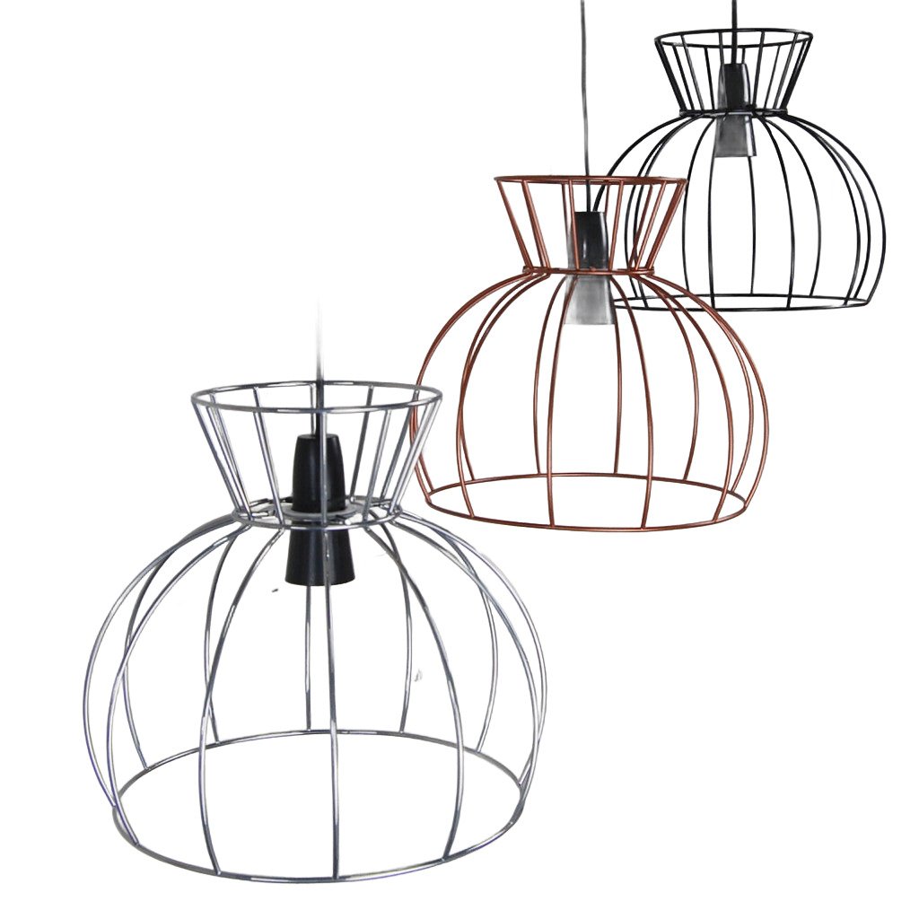 Watt Industrial Chic Wire Metal Lampshade Light Frame – Homemaking Heaven